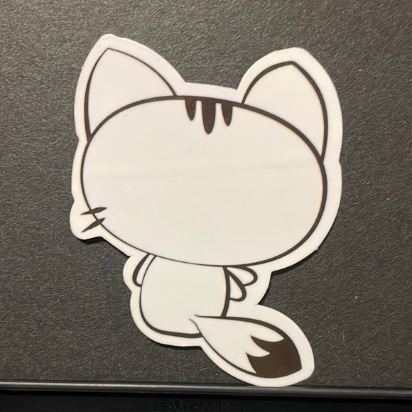 Design | Backside Cat Sticker | Poshmark